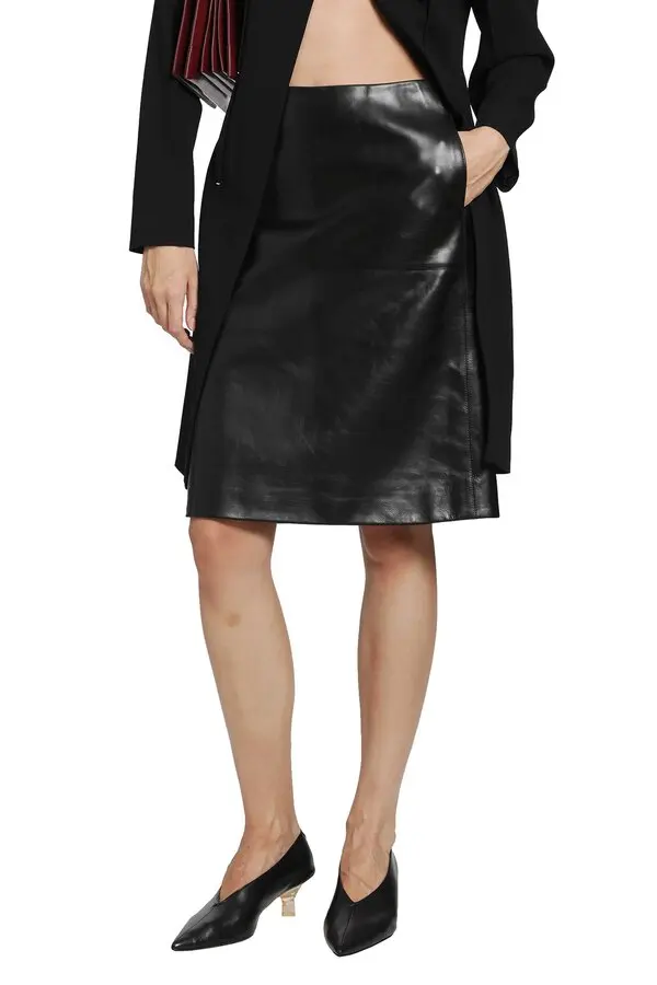 JIL SANDER Leather Skirt