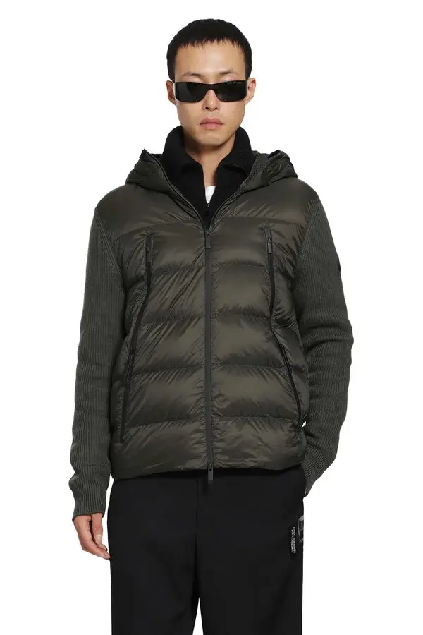 Moncler Padded Wool Zip-up Cardigan