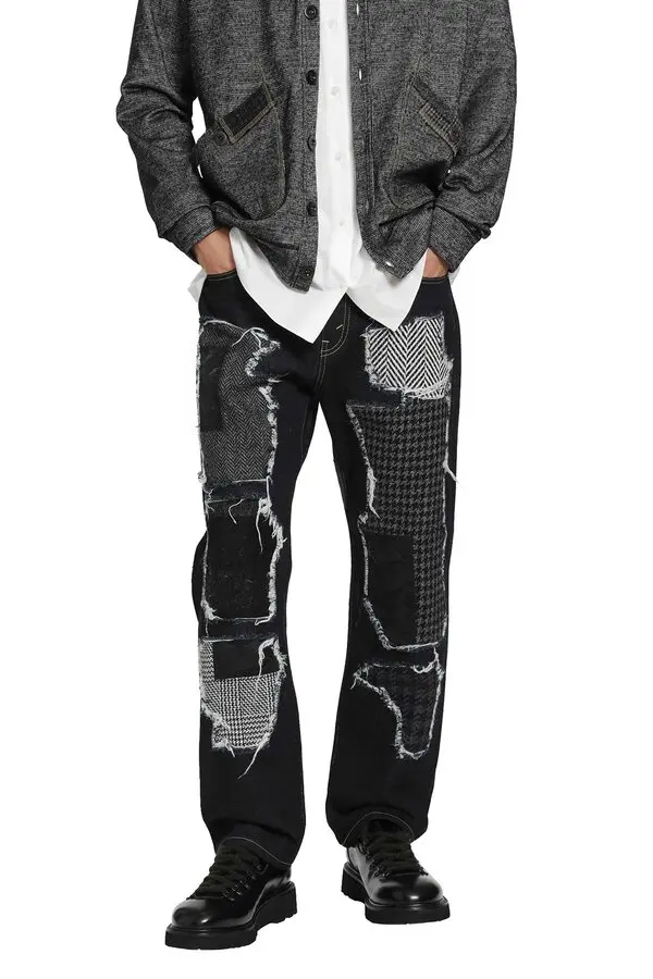 Junya Watanabe Patch 5 Pocket Jeans - Blue