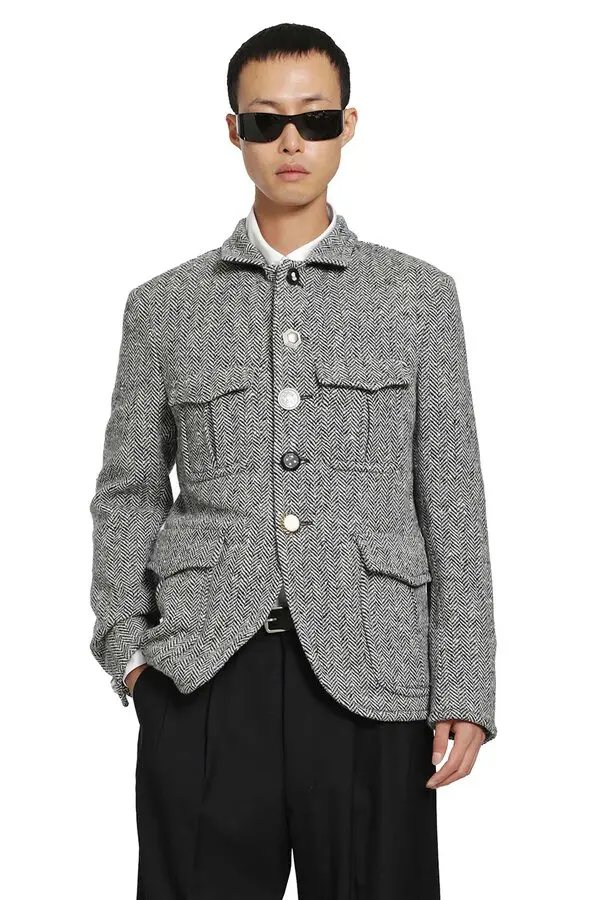 Junya Watanabe Herringbone Wool Jacket
