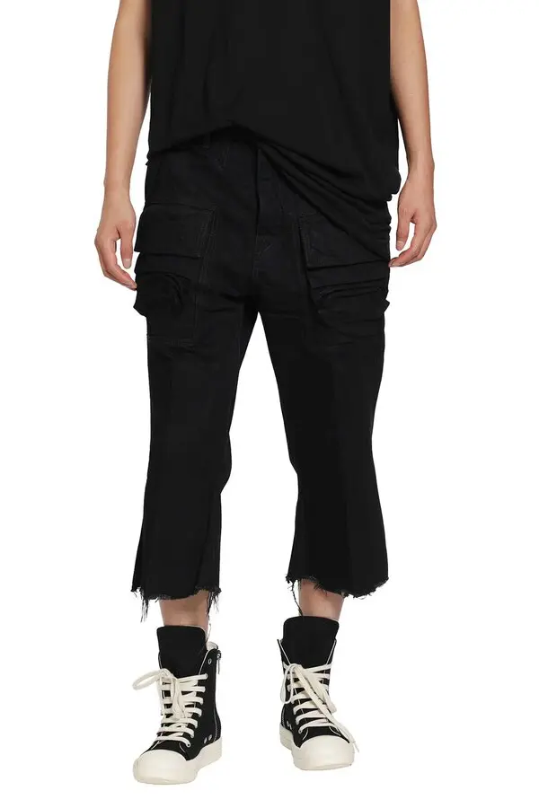Rick Owens Tower Bolan Cutoffs - Black