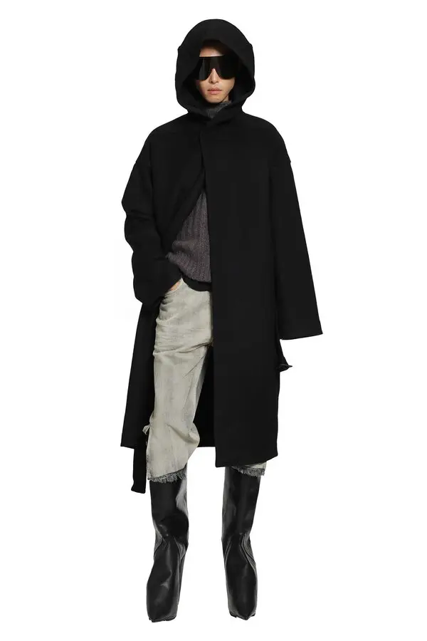 Rick Owens Tower Tower Coat In Melton