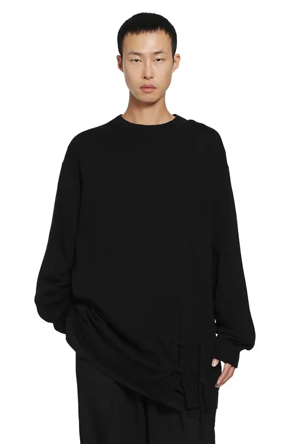 Yohji Yamamoto China Button Sweater - Black