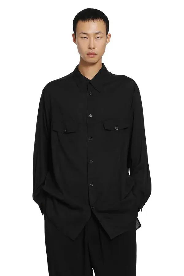 Yohji Yamamoto Chest Panel Pocket Blouse