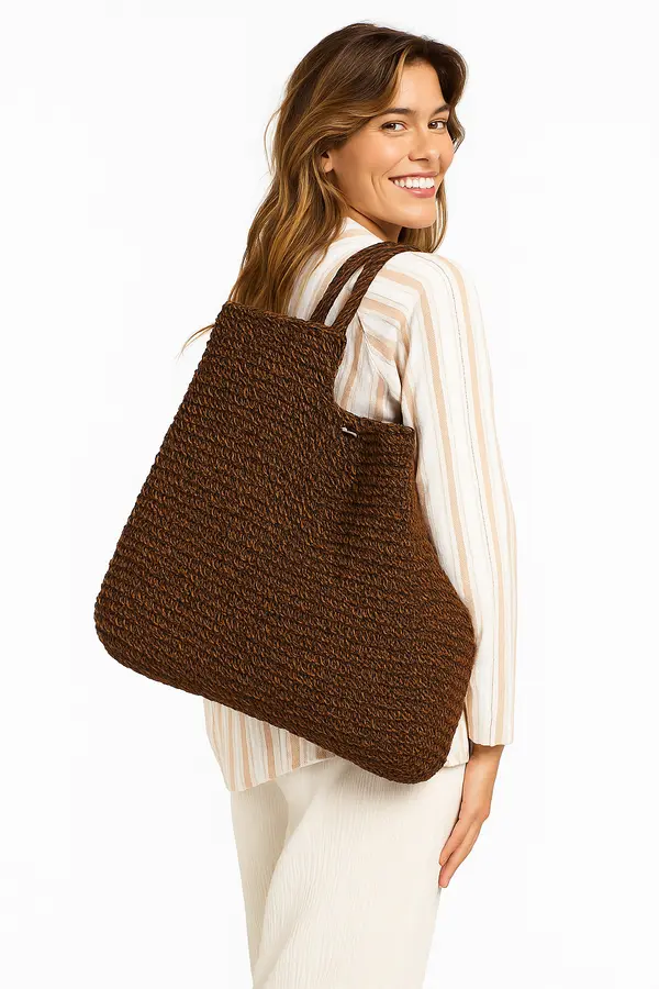 Roxy Coconut Pie Woven Tote Bag
