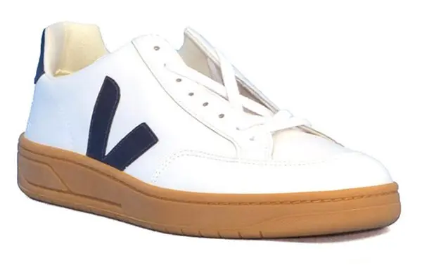 VEJA V-12 Leather 'white Nautico Gum Sole