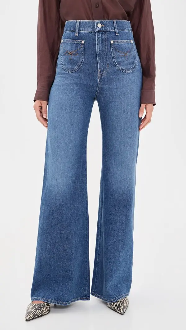 Veronica Beard Grant Western Stitch Jeans