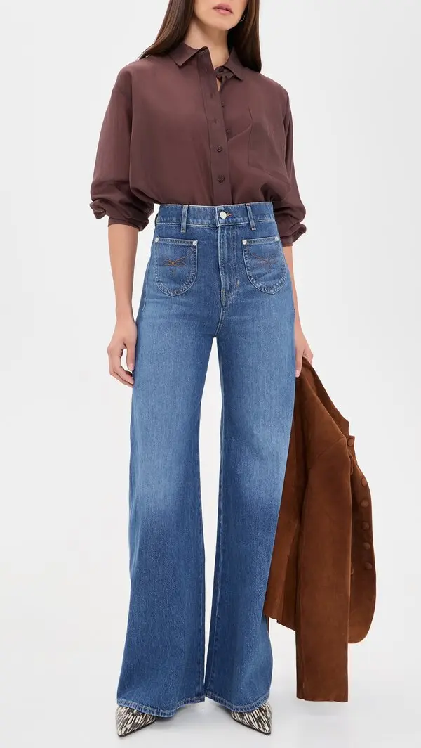 Veronica Beard Grant Western Stitch Jeans
