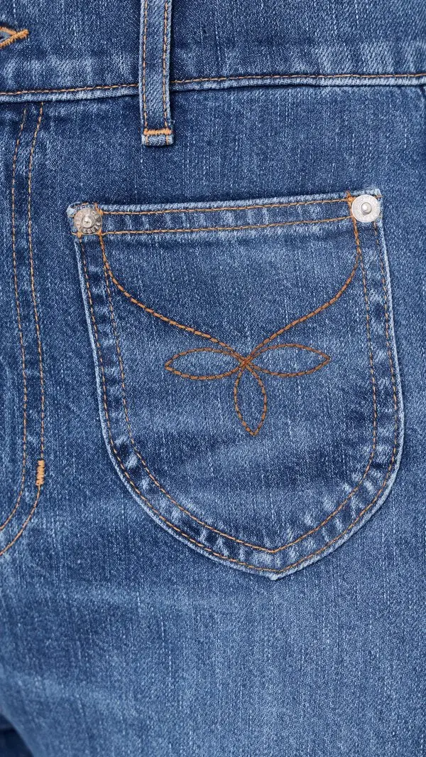 Veronica Beard Grant Western Stitch Jeans