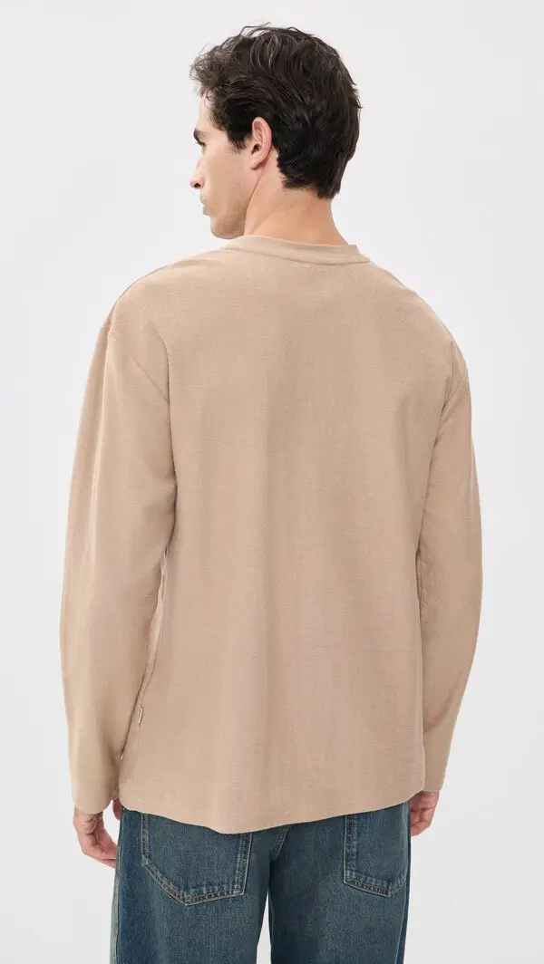 RHYTHM Vintage Terry Long Sleeve Henley