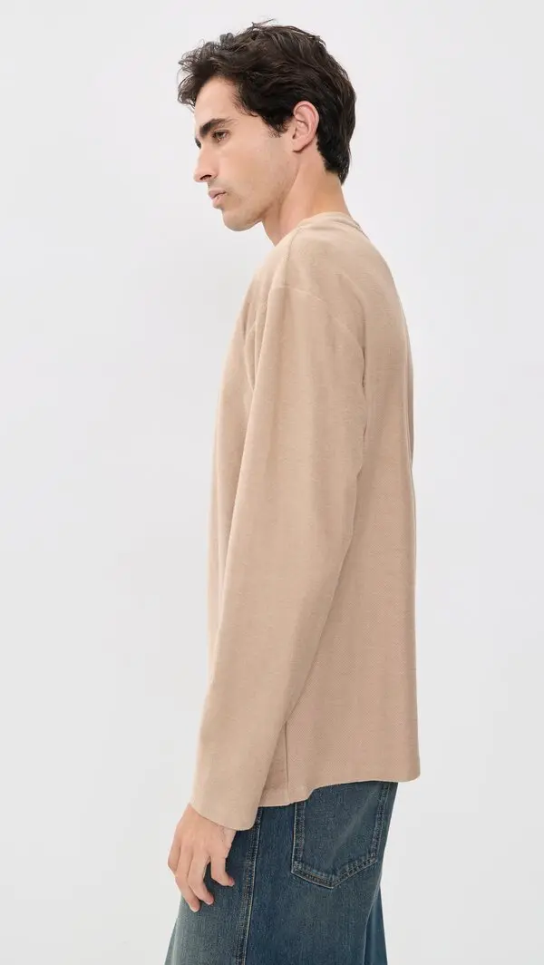 RHYTHM Vintage Terry Long Sleeve Henley