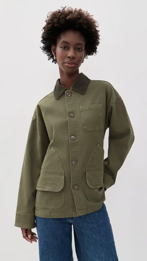Faherty Brand Sunwashed Canvas Barn Jacket