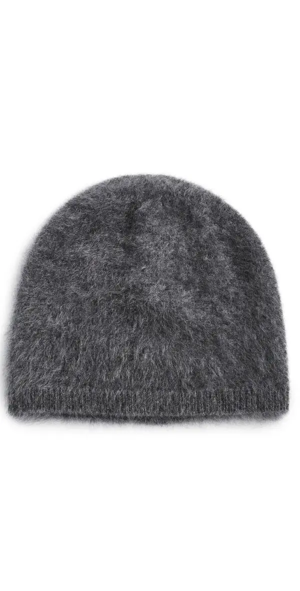 LISA YANG Brushed Cashmere Beanie - Graphite Brushed