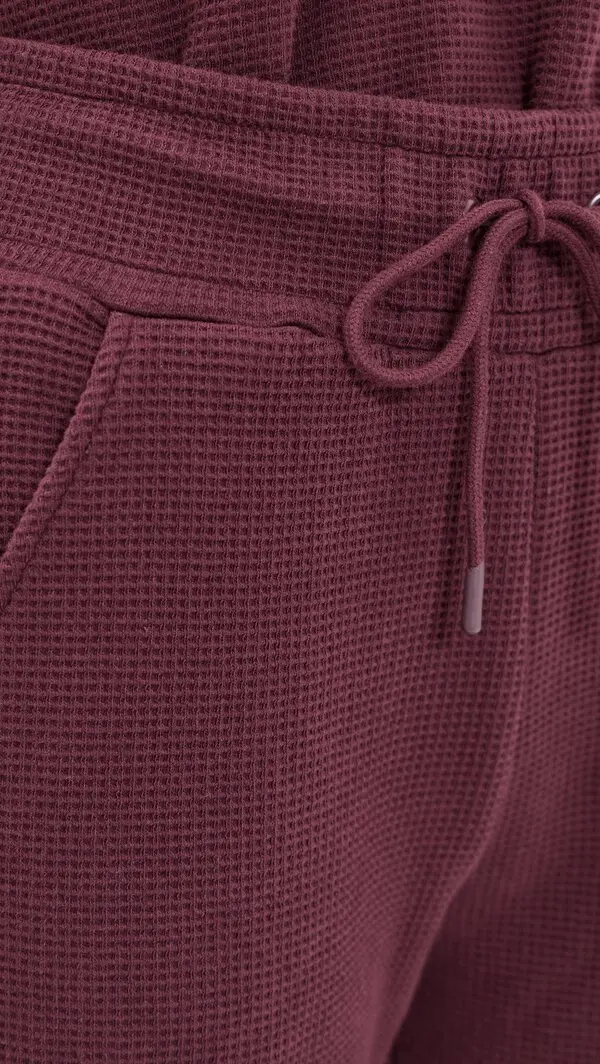 NEGATIVE Waffle Knit Joggers With Drawstring Waist