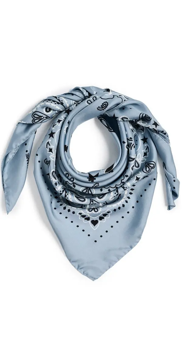 CALL IT BY YOUR NAME Silk Bandana Large - Chambray