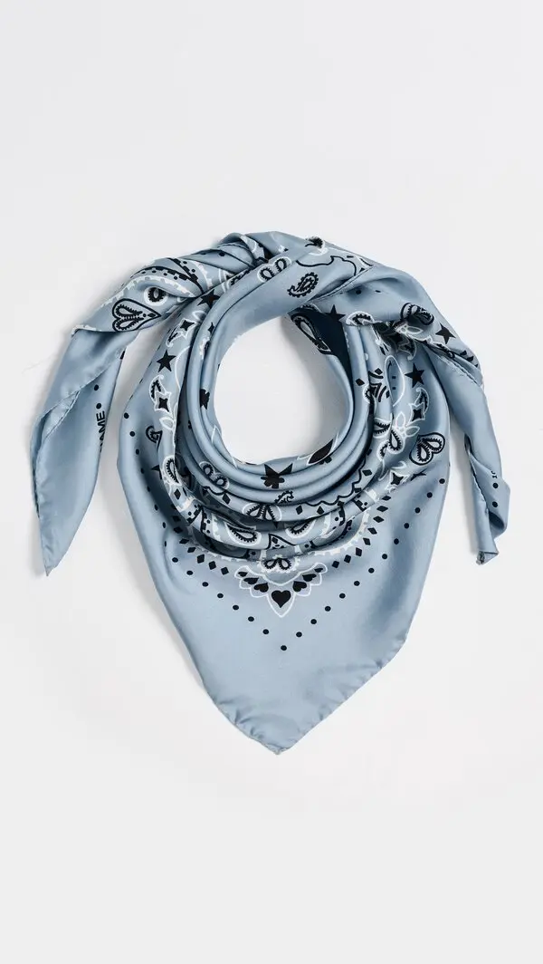 CALL IT BY YOUR NAME Silk Bandana Large - Chambray