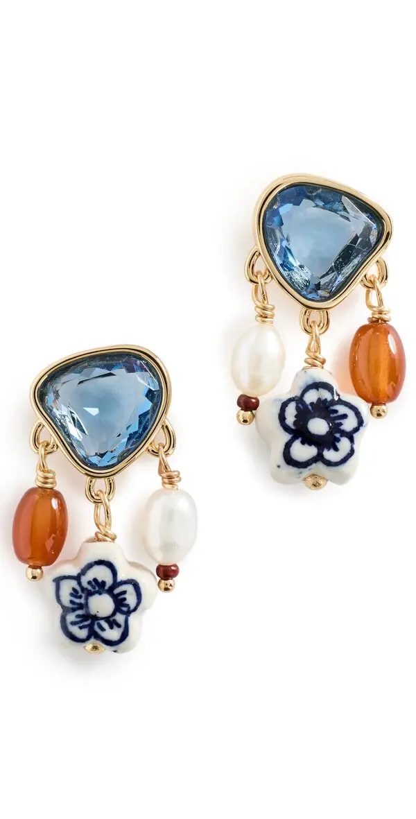 Mignonne Gavigan Ribeira Earrings - Blue Multi