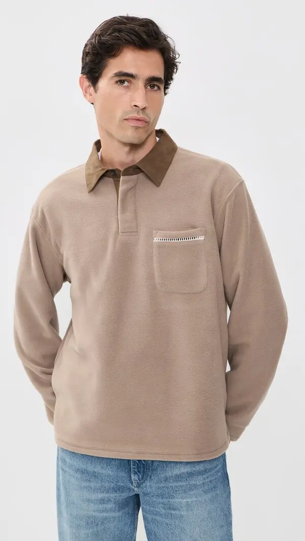 RHYTHM Ladder Polar Polo Sweater
