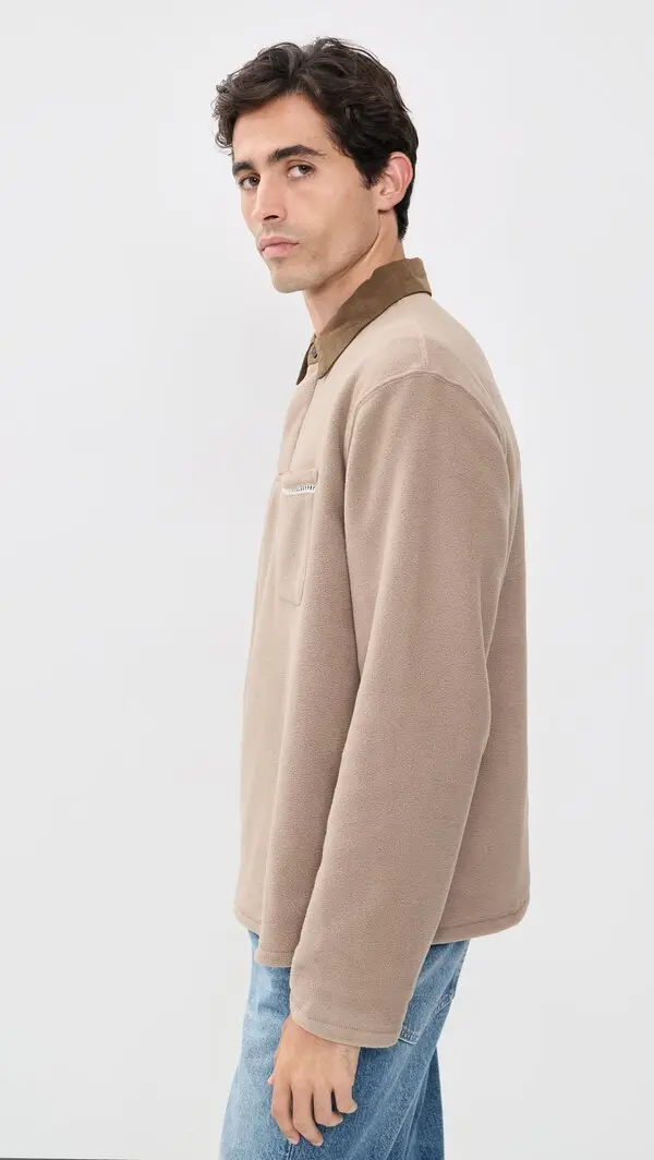 RHYTHM Ladder Polar Polo Sweater