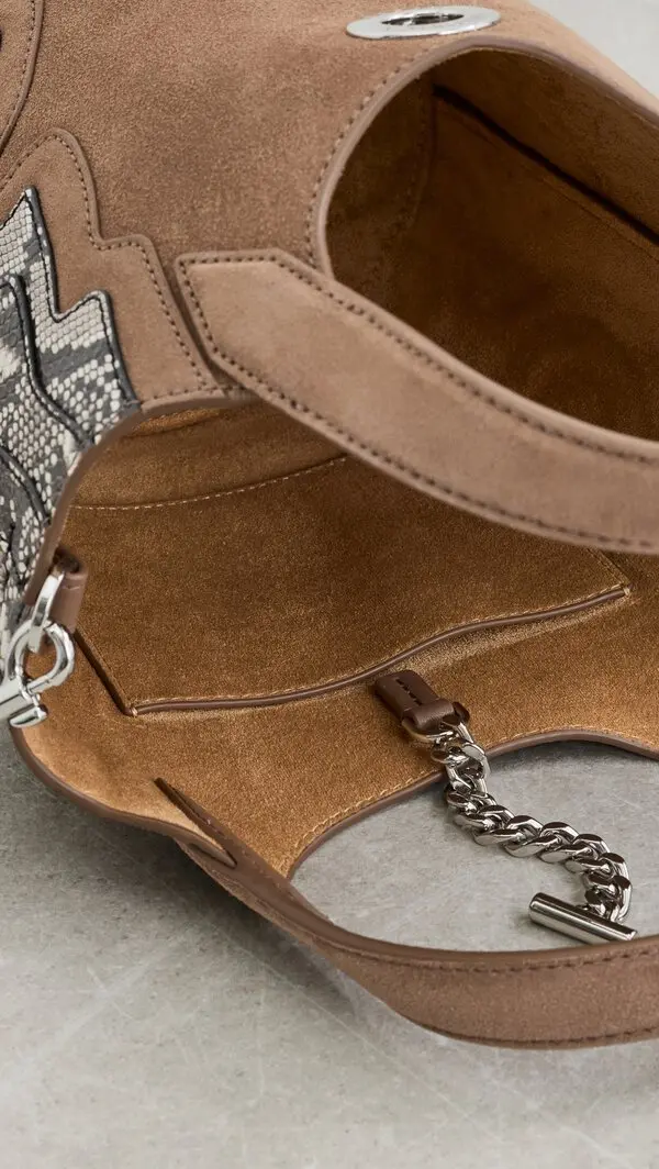Veronica Beard Snake Embossed Anchor Bag