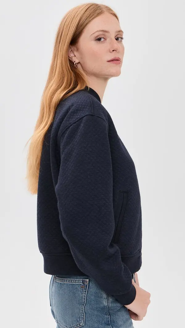 Marine Layer Corbet Quilted Bomber Jacket
