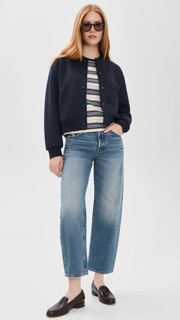 Marine Layer Corbet Quilted Bomber Jacket