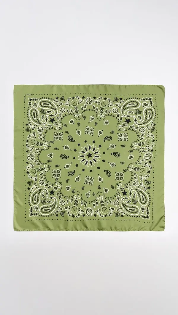 CALL IT BY YOUR NAME Silk Bandana Large - Kaki