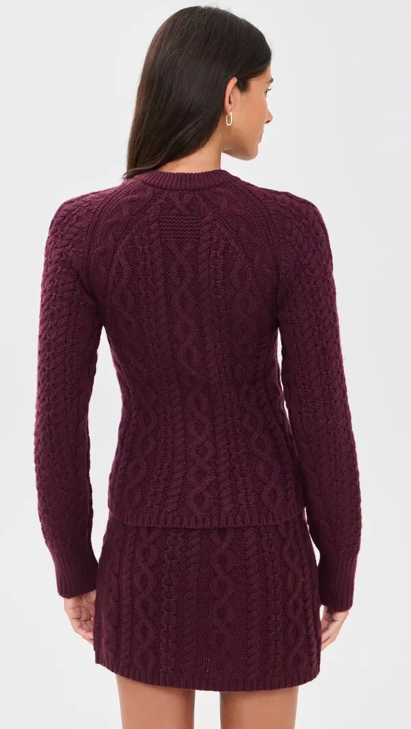 Guest In Residence Cable Sculpted Cardigan