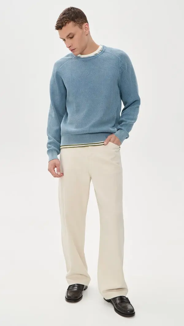 RHYTHM Polu Crew Knit Sweater