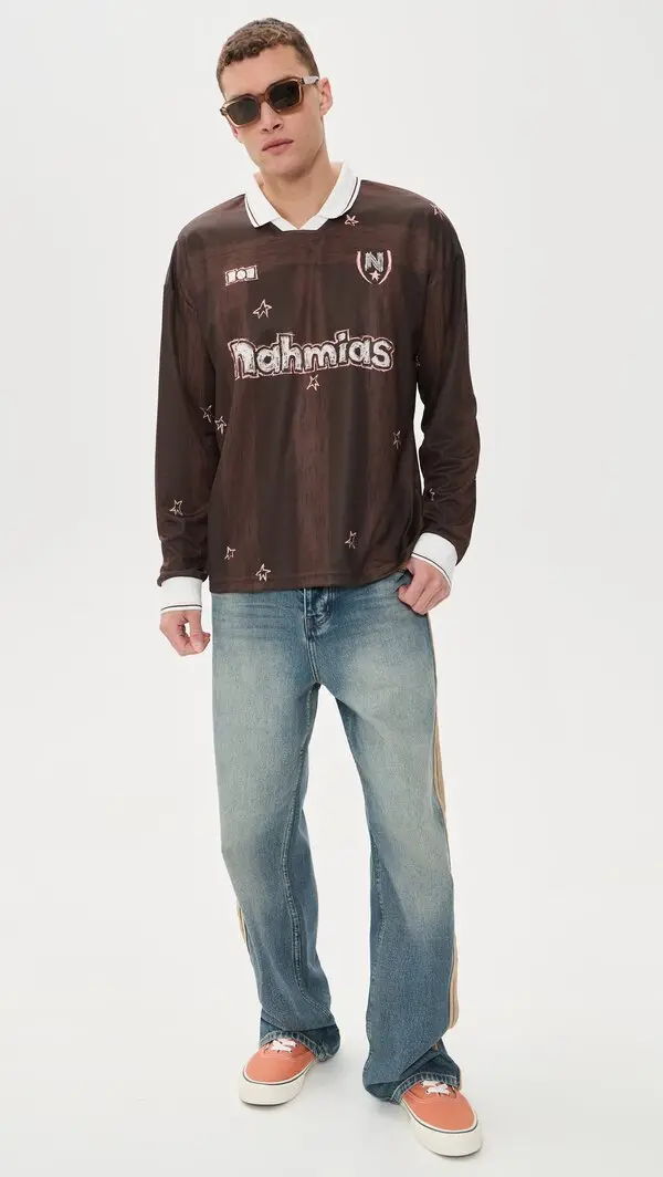 NAHMIAS Scribble Long Sleeve Soccer Jersey