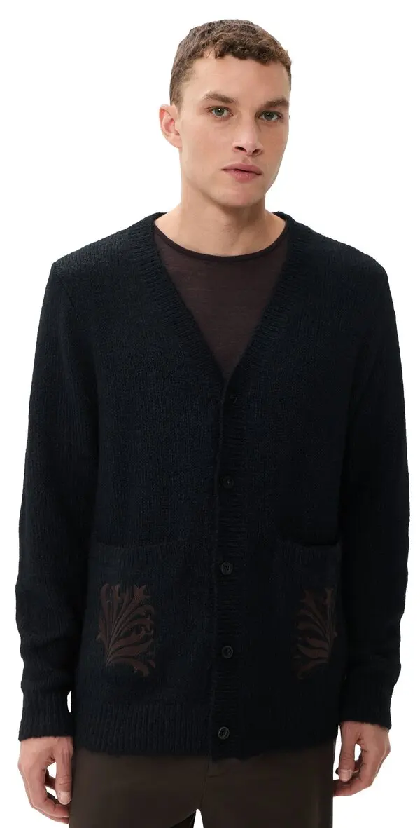 RHYTHM Heritage Bloom Cardigan - Midnight