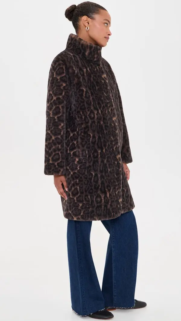 Apparis Blair Leopard Coat