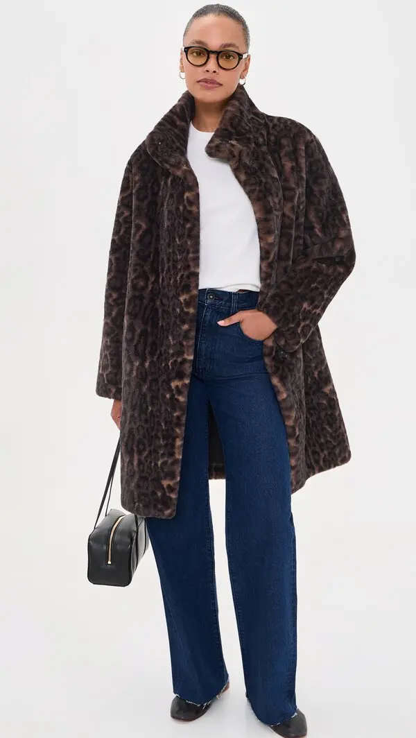 Apparis Blair Leopard Coat