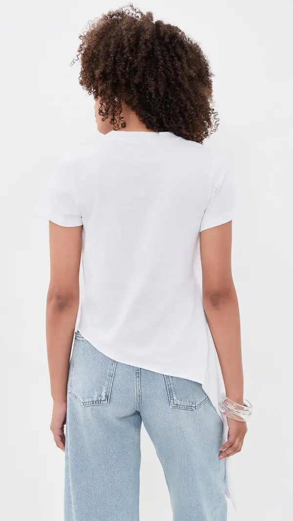 MARQUES' ALMEIDA Draped Cap Sleeve T-shirt