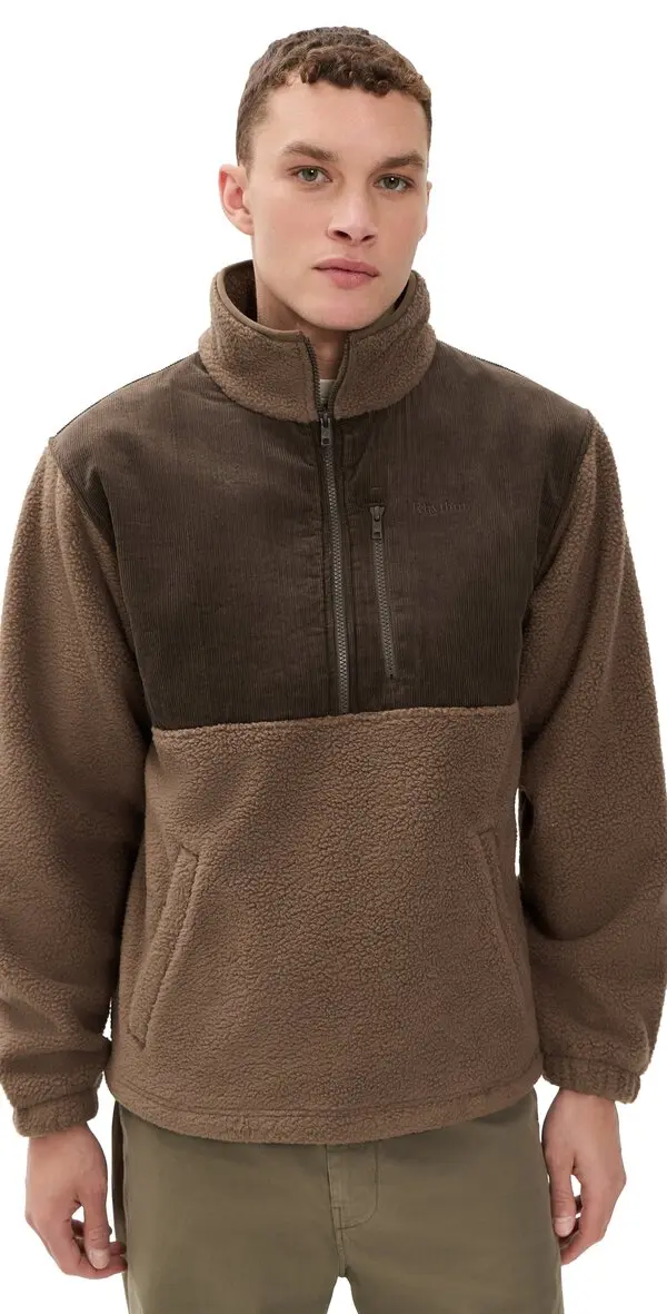 RHYTHM Stables Half Zip Jacket - Taupe