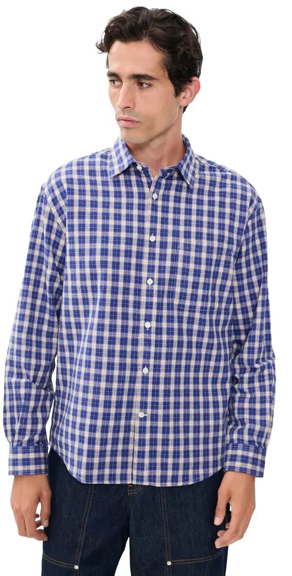 Nn07 Deon Check Button Down Shirt