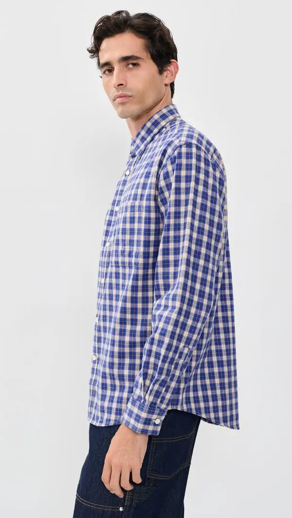 Nn07 Deon Check Button Down Shirt