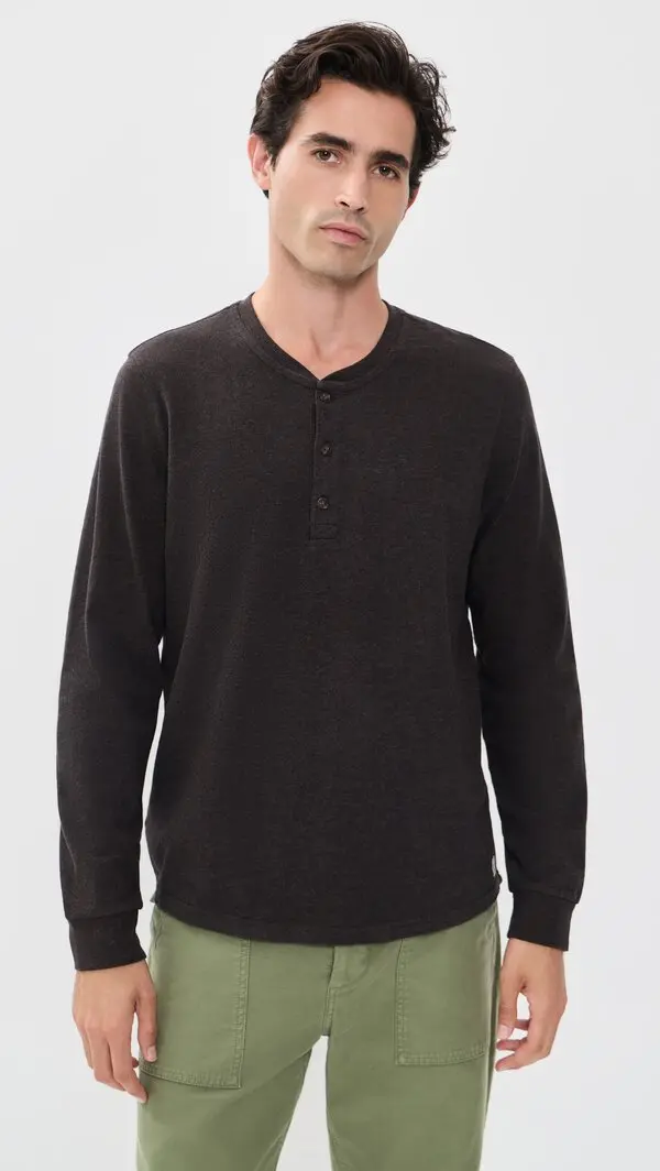 Marine Layer Luxe 250 Henley Tee
