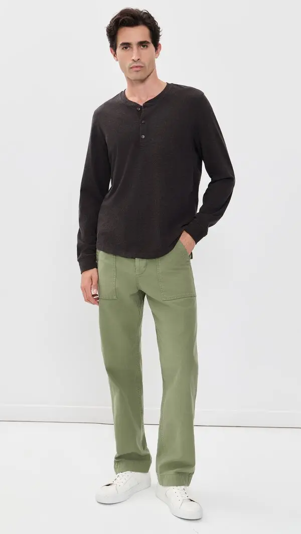 Marine Layer Luxe 250 Henley Tee