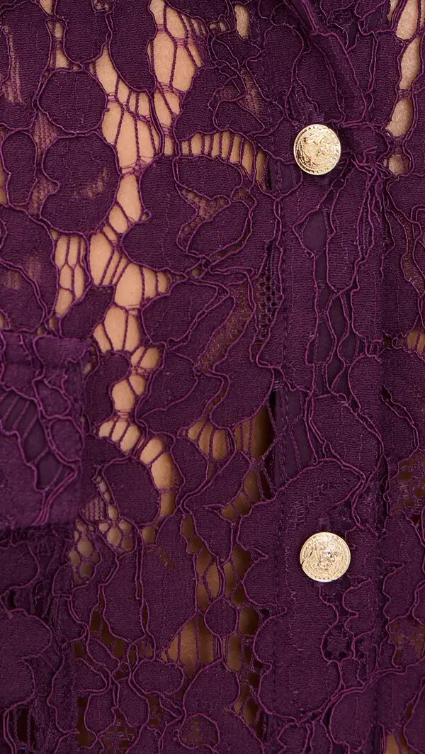 Generation Love Mikaelle Lace Button Down Shirt