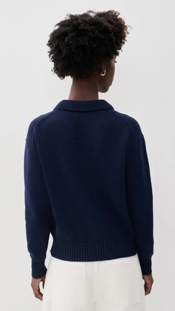 Rlx Ralph Lauren Long Sleeve Collared Pullover Sweater