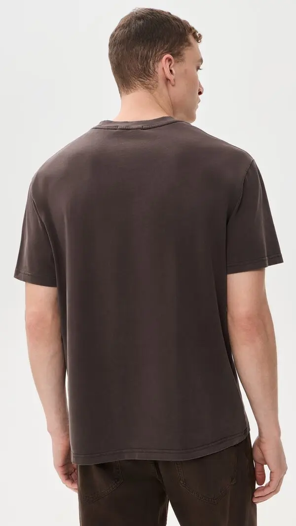 Marine Layer Relaxed Cloud 9 Sueded Jersey Tee - Coffee