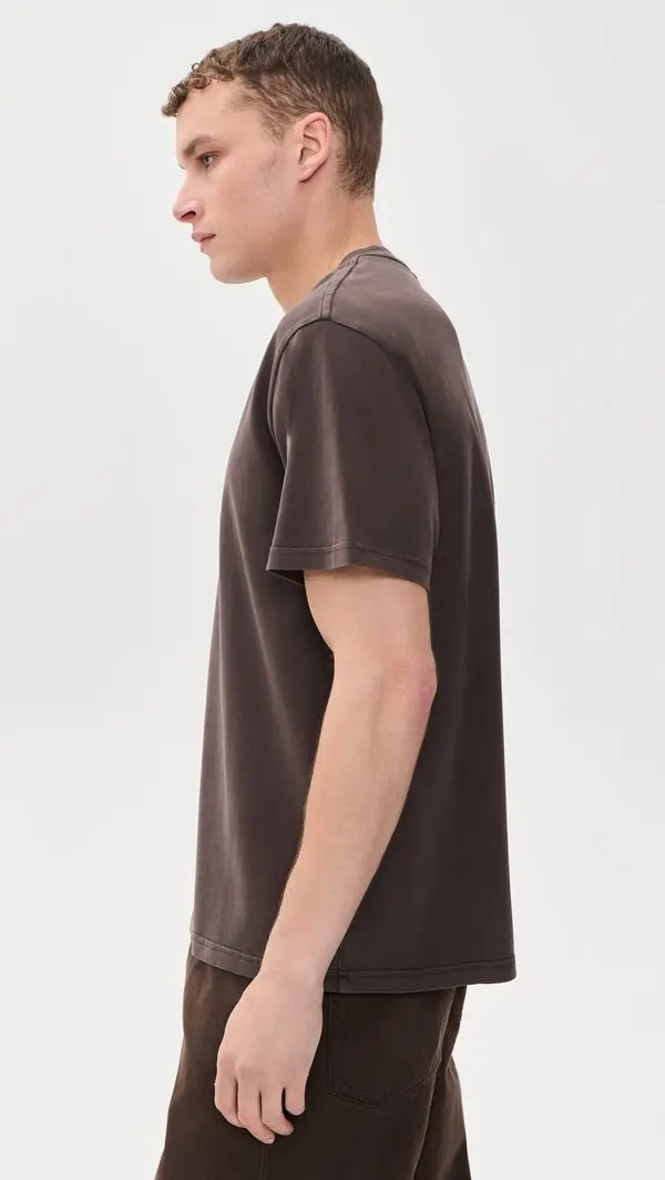 Marine Layer Relaxed Cloud 9 Sueded Jersey Tee - Coffee