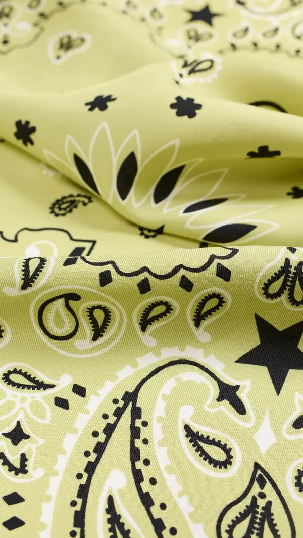 CALL IT BY YOUR NAME Silk Bandana Small - Yellow