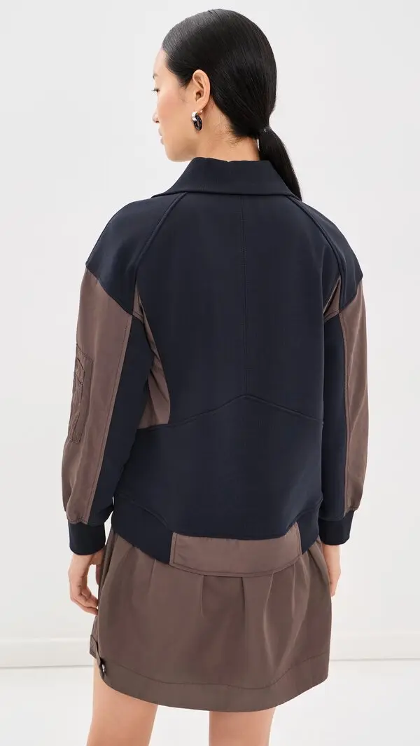 3.1 Phillip Lim French Terry Nylon Combo Utility Dress