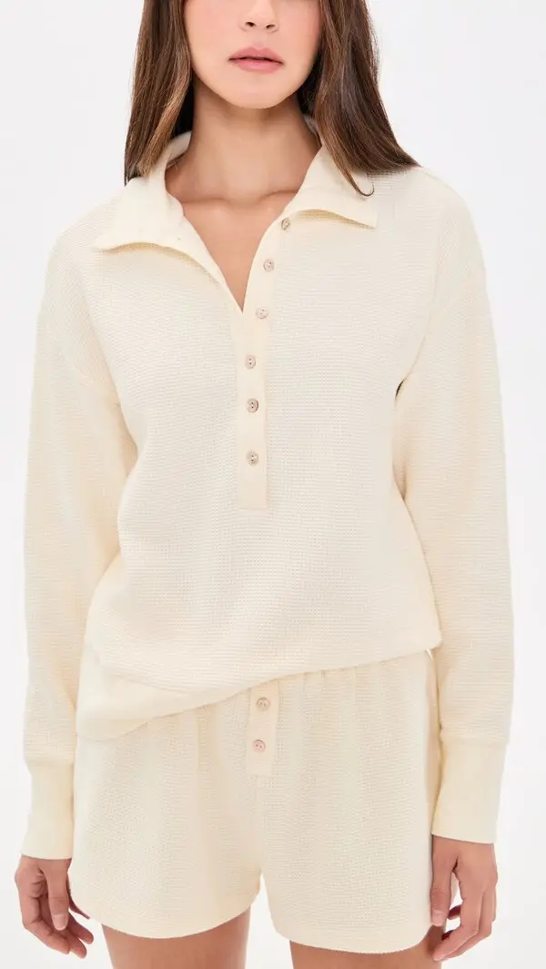 NEGATIVE Waffle Knit Pullover