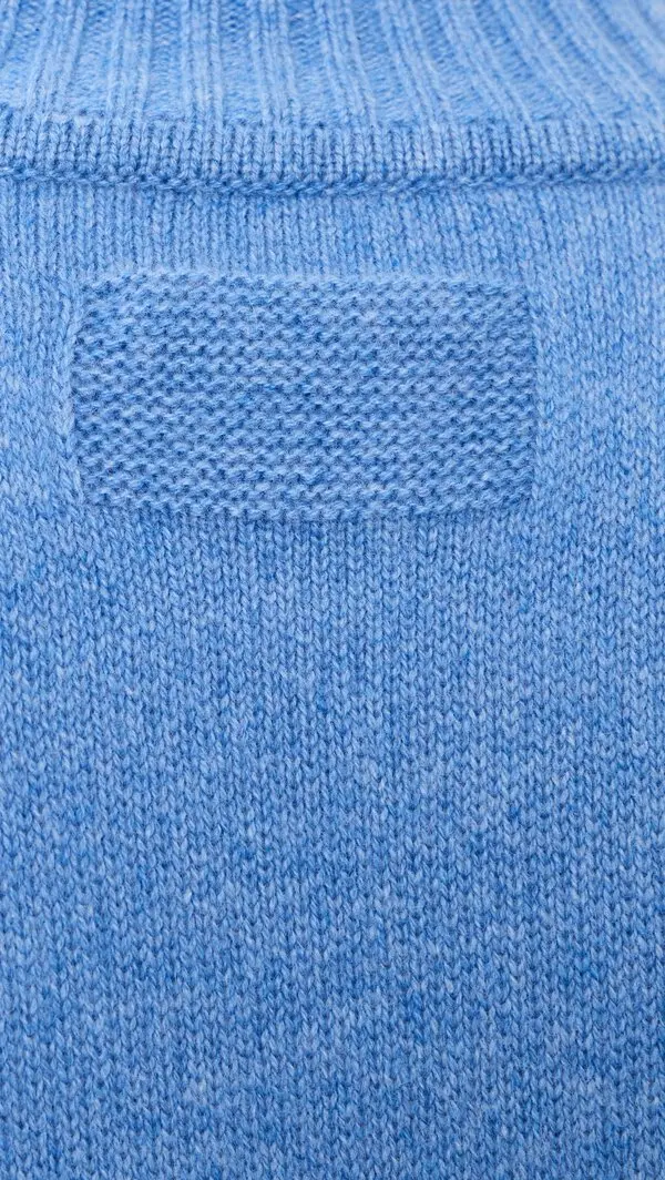 Guest In Residence Half Zip Cashmere Turtleneck Sweater