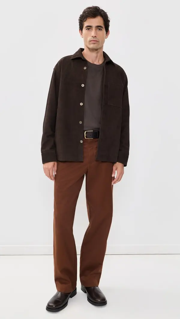 Nn07 Freddy Suede Overshirt