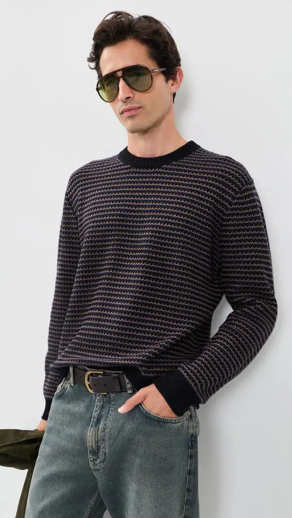 Nn07 Russell Textured Stripe Sweater