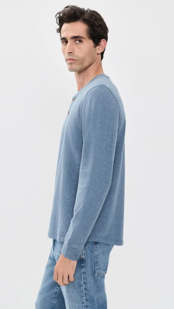 Marine Layer Luxe 250 Henley Tee